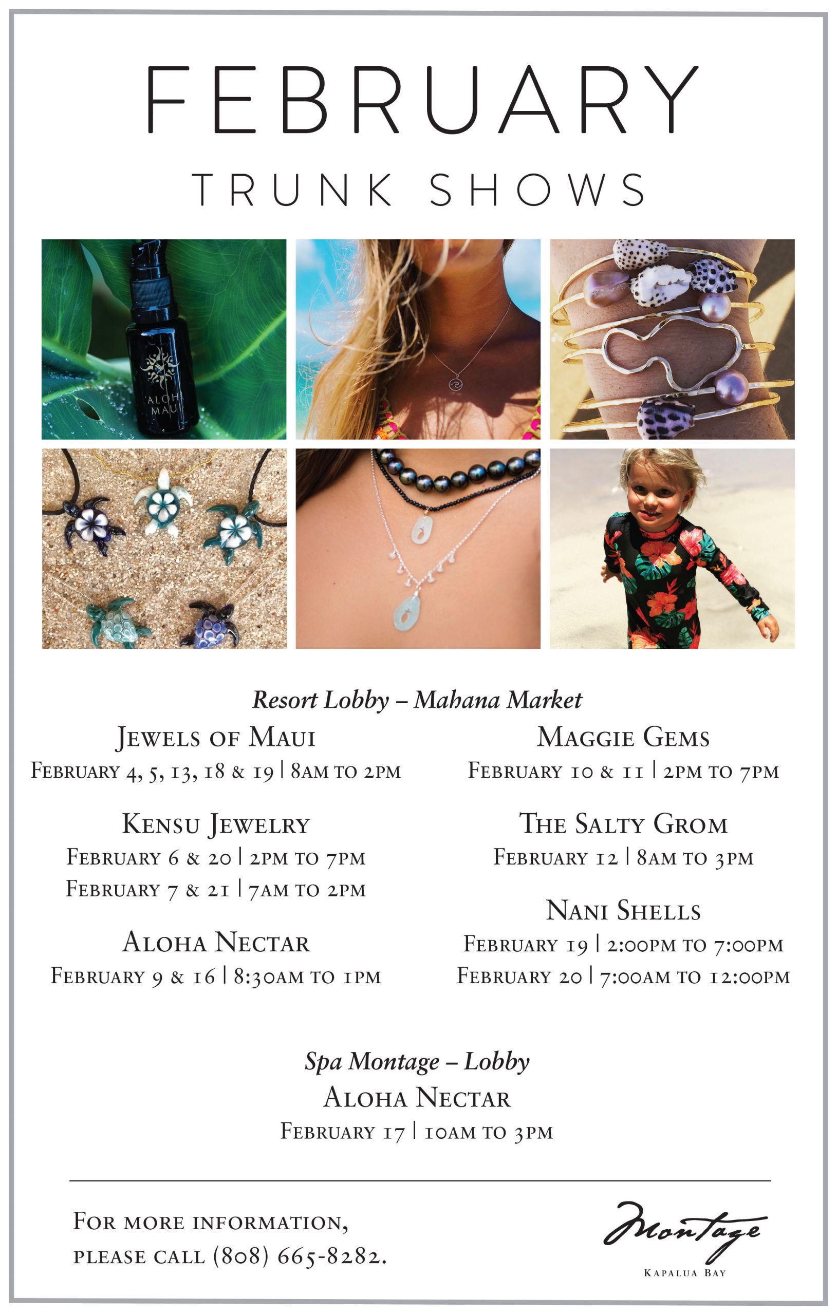 Maui Hawaii's Guide to Dining - February Trunk Show at Montage Kapalua ...